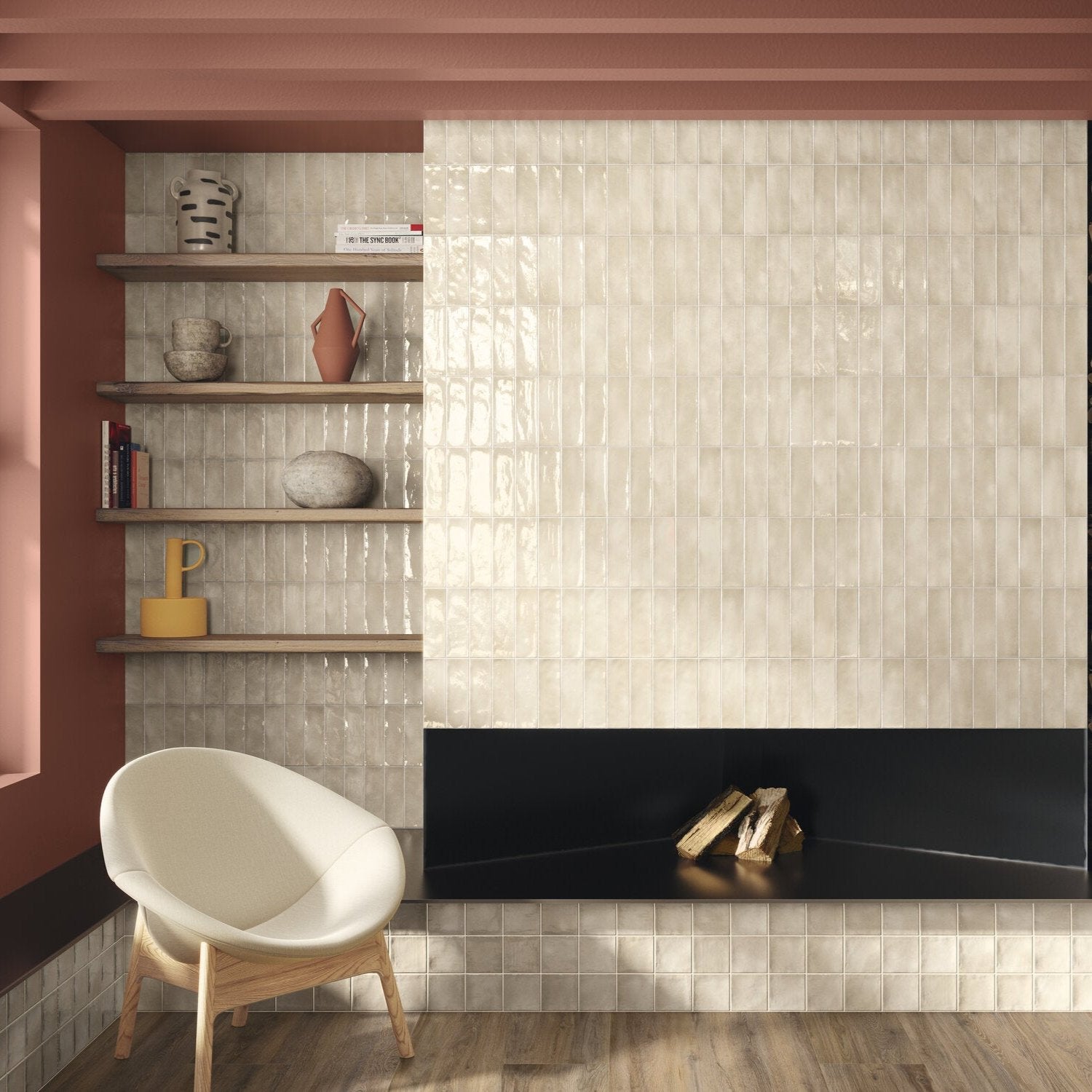 Seville Bone Tile, Glossy, 10x10 cm, 9 mm